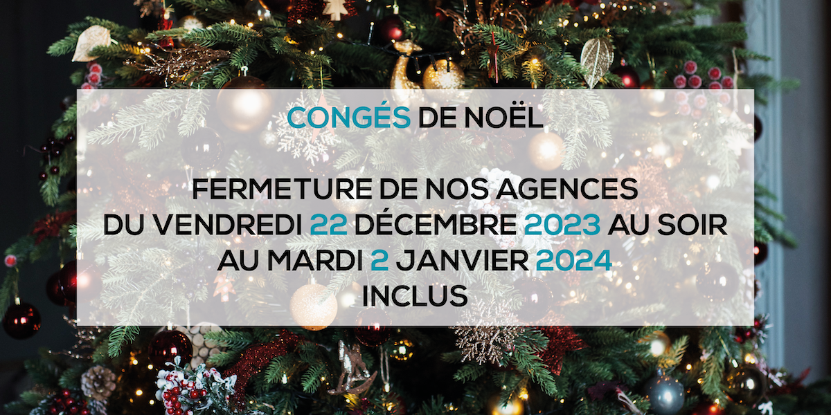 Congés de Noël 2023 - Groupe Morand